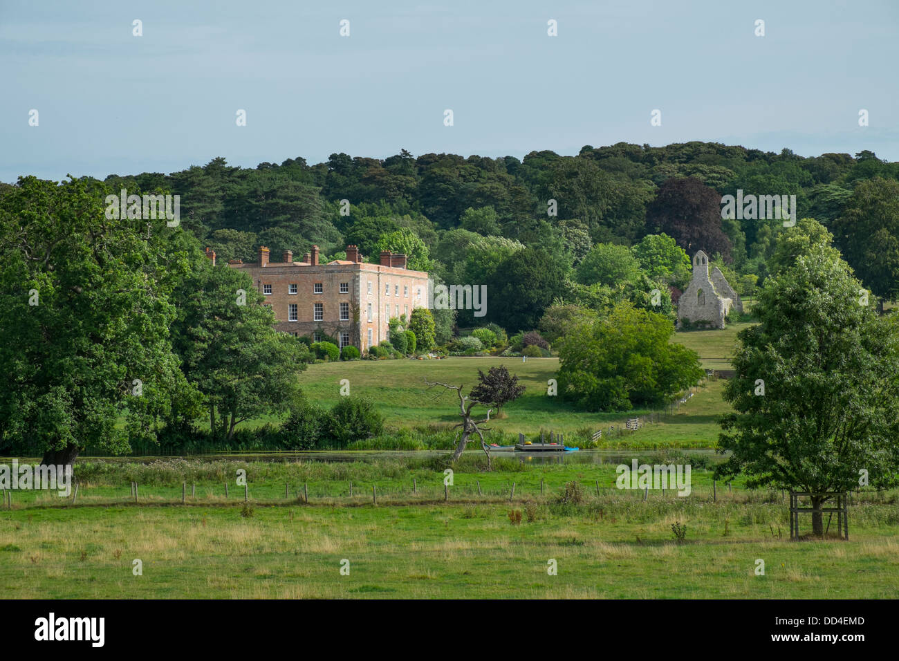 View of Bayfield hall,18th century Georgian country house, showing the ...