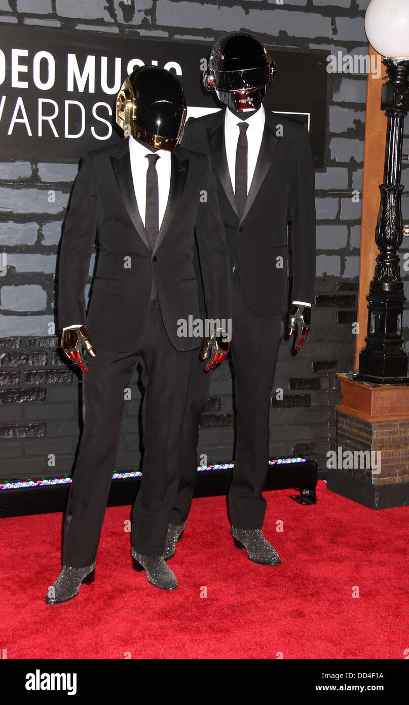 New York, New York, USA. 25th Aug, 2013. Singers DAFT PUNK attends the ...