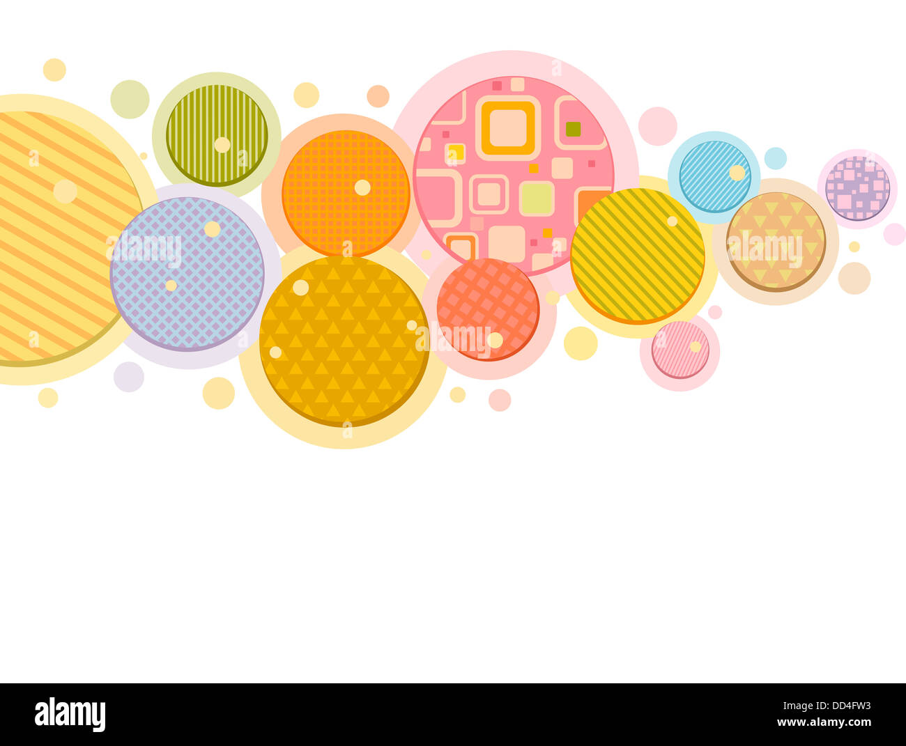 Retro graphic circle design hi-res stock photography and images - Alamy