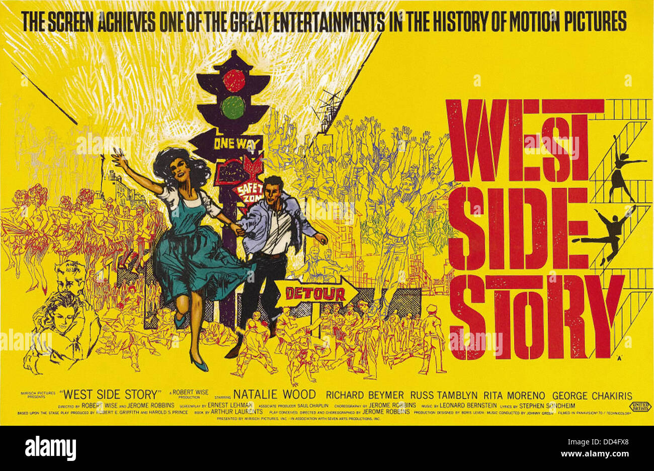 WEST SIDE STORY - Movie Poster - Directed by Robert Wise - Mirisch ...