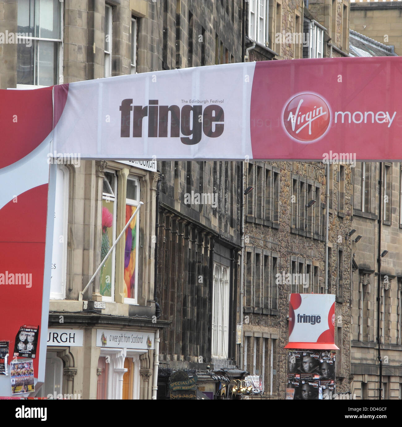 Edinburgh Fringe Festival Banner, The Royal Mile, Edinburgh, Scotland ...