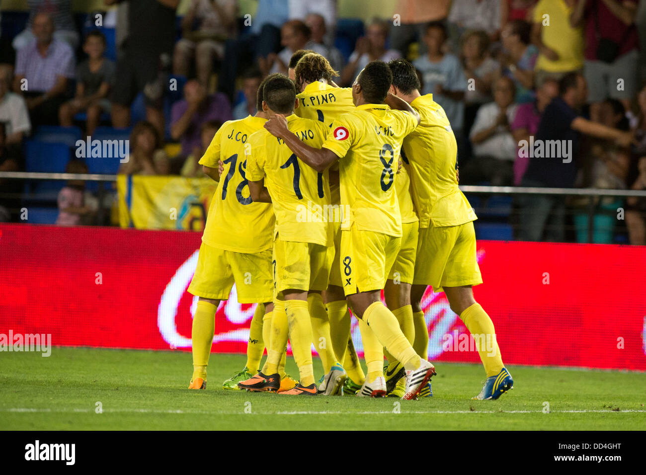 Villarreal team group, AUGUST 24, 2013 - Football / Soccer : Villarreal ...