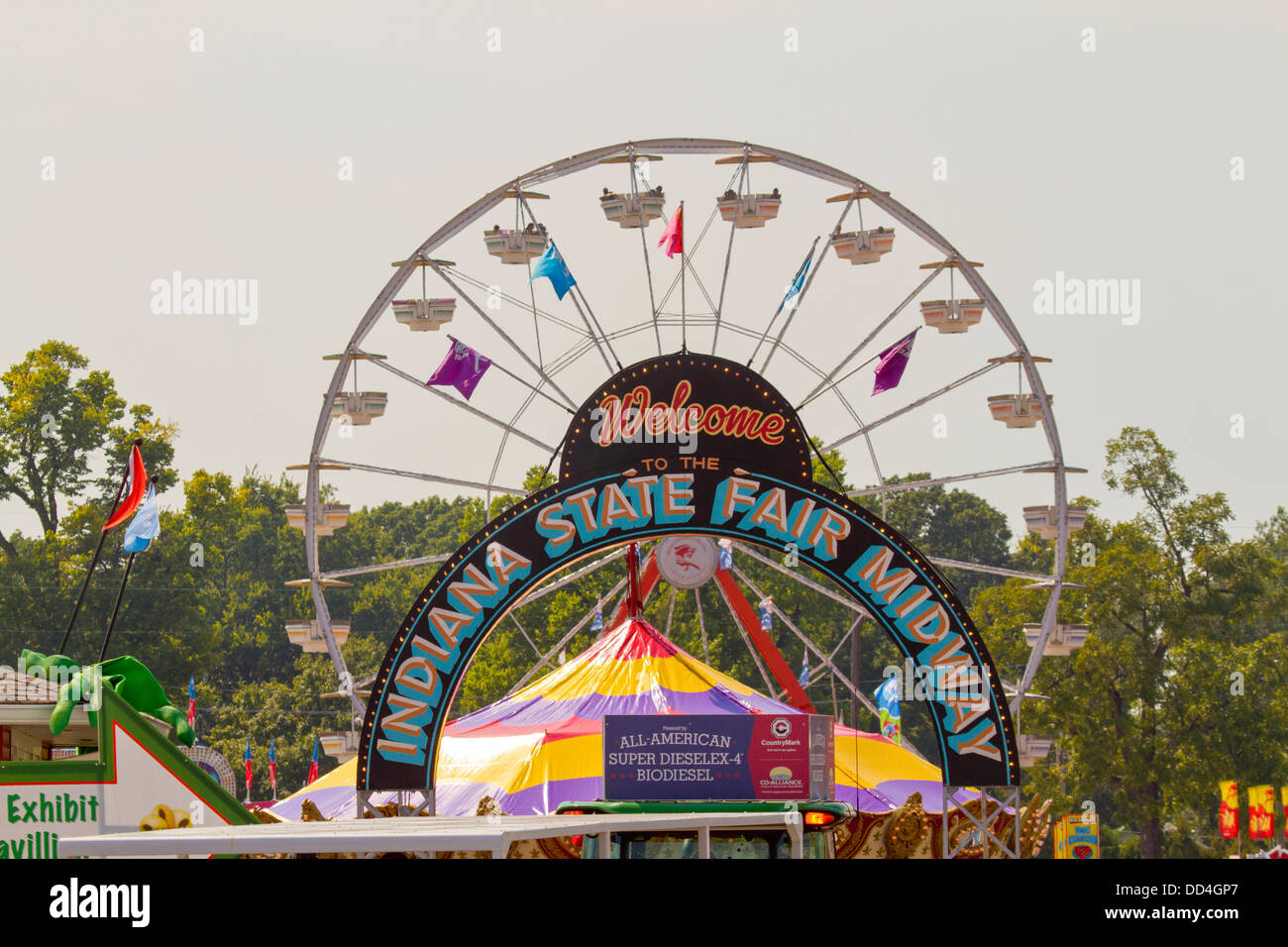Ferris Wheel ride at the Indiana state fair. IN, USA Stock Photo - Alamy
