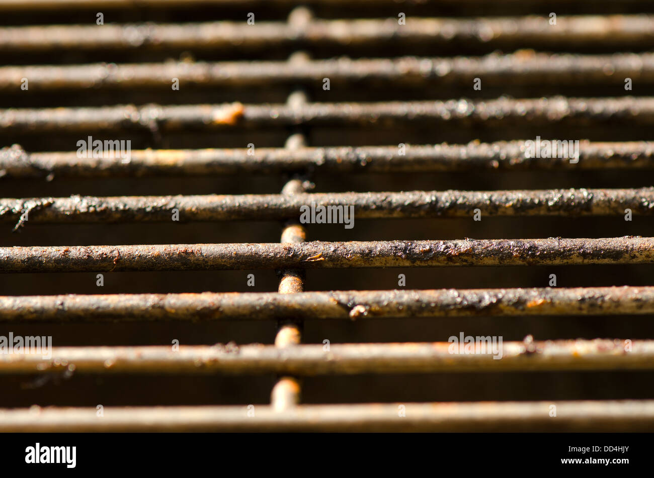 Dirty grill of a Barbecue Stock Photo - Alamy
