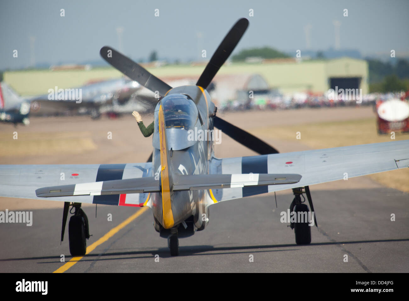 P51 US WW11 fighter on display at Duxford Classic Wings Air Display ...