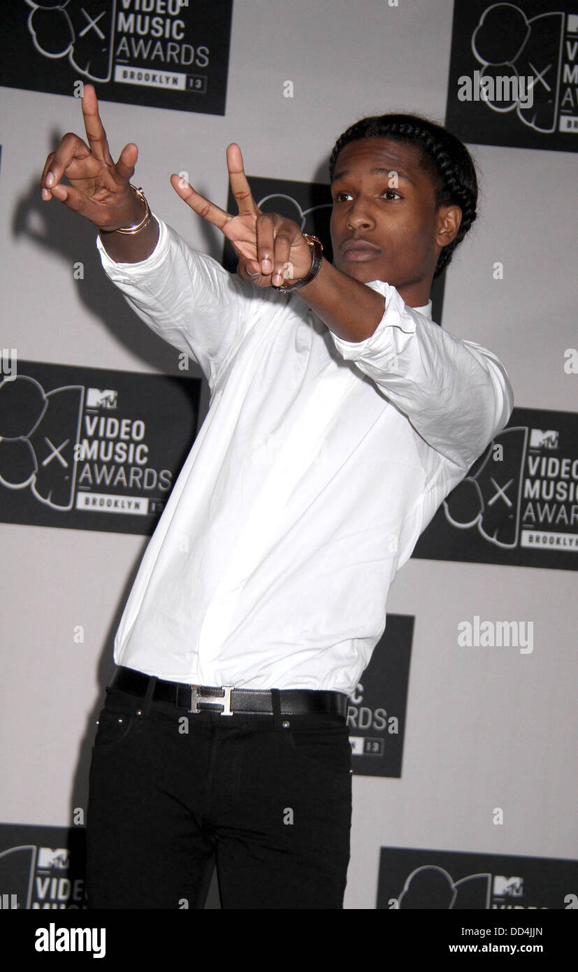 New York, New York, USA. 25th Aug, 2013. Rapper A$AP ROCKY poses for ...