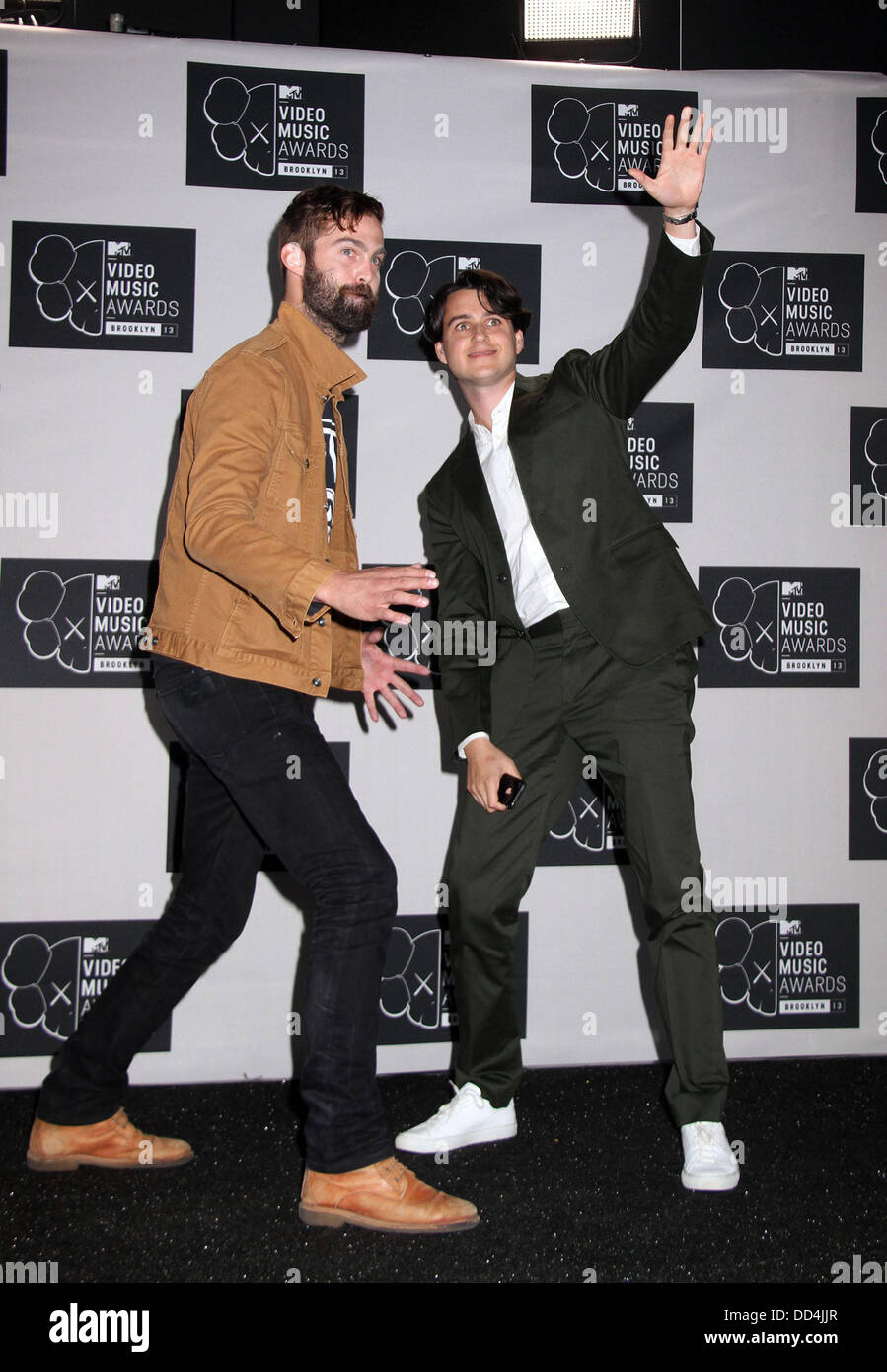 New York, New York, USA. 25th Aug, 2013. VAMPIRE WEEKEND pose for ...