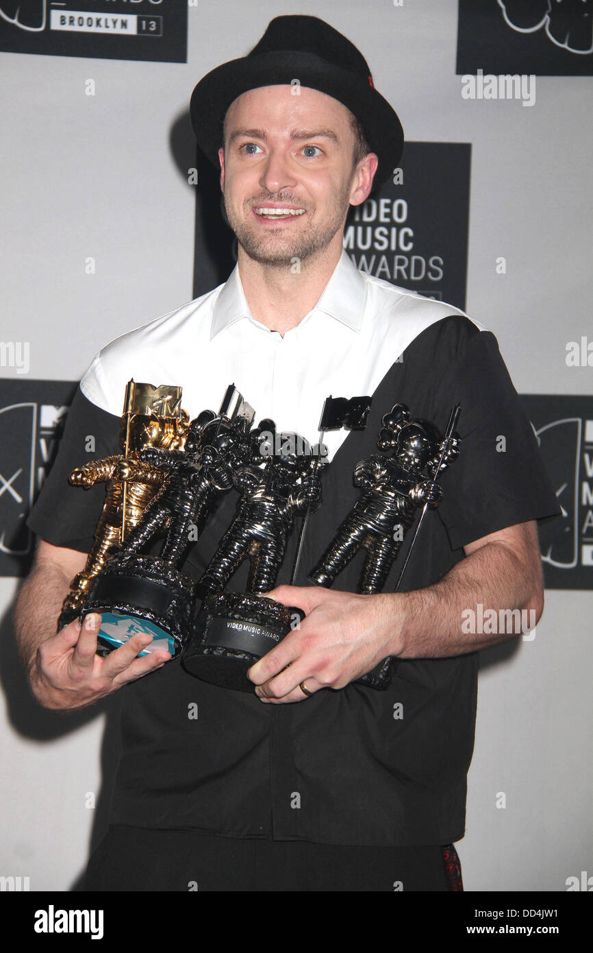 New York, New York, USA. 25th Aug, 2013. Singer JUSTIN TIMBERLAKE poses ...