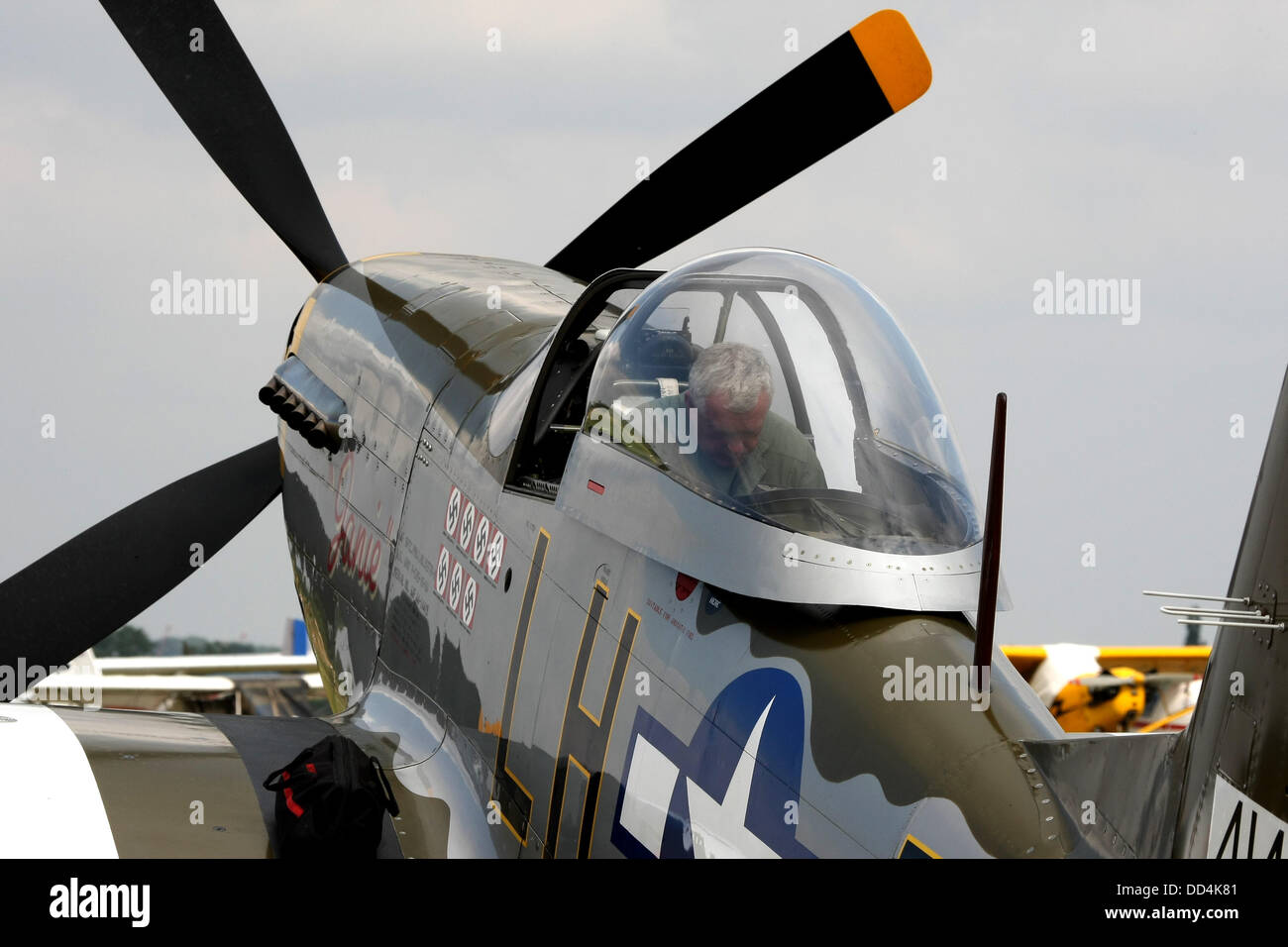 Little Gransden, Cambs, UK. 25th August 2013. Mustang P 51-D is ...