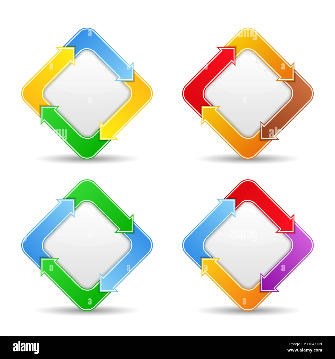 Set of buttons with arrows Stock Photo - Alamy