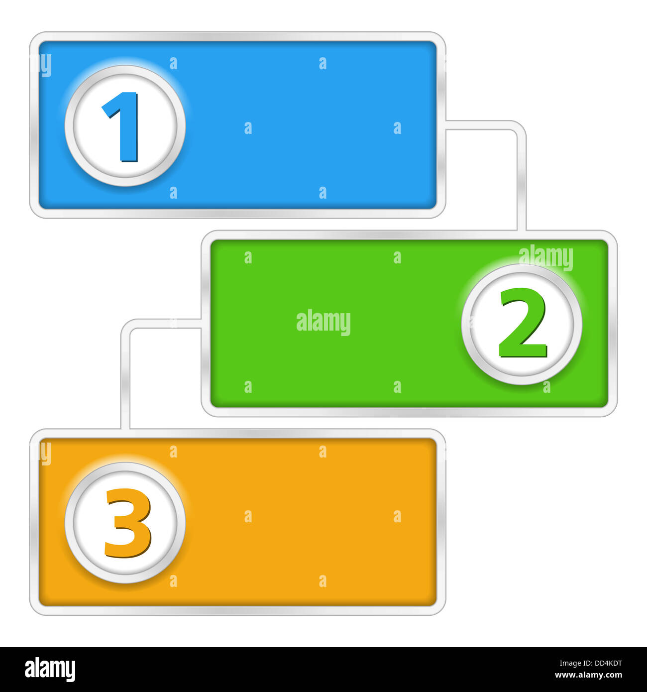 Template of diagram with three elements Stock Photo - Alamy