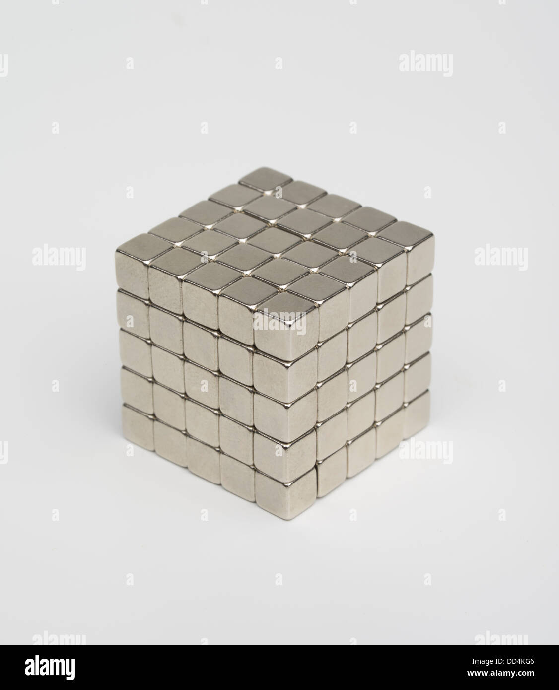 Neodymium magnet educational toy. Nickel-plated magnetic cubes. Toys ...