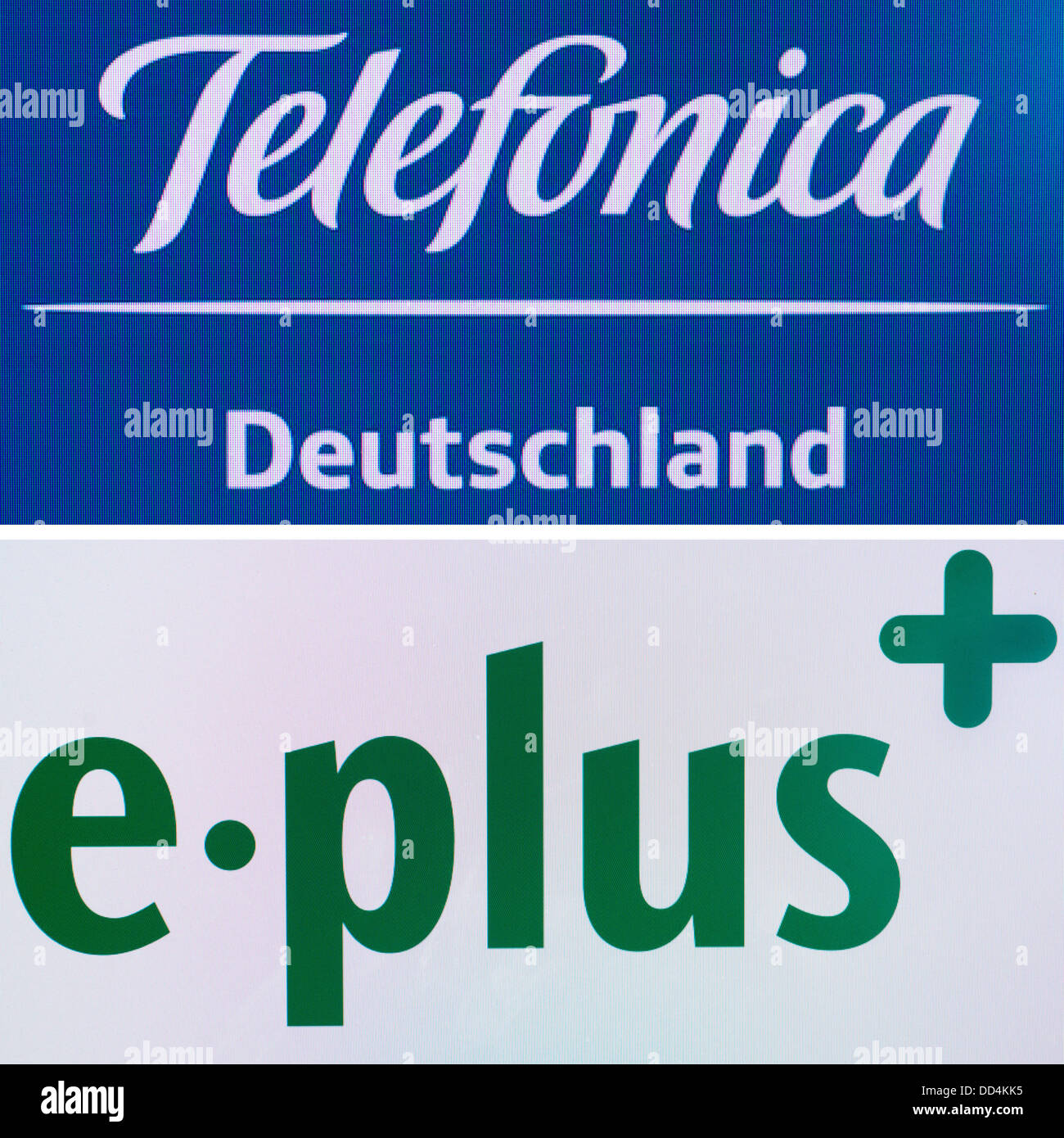 Combo - A two-part composite photo shows the logo of the ...