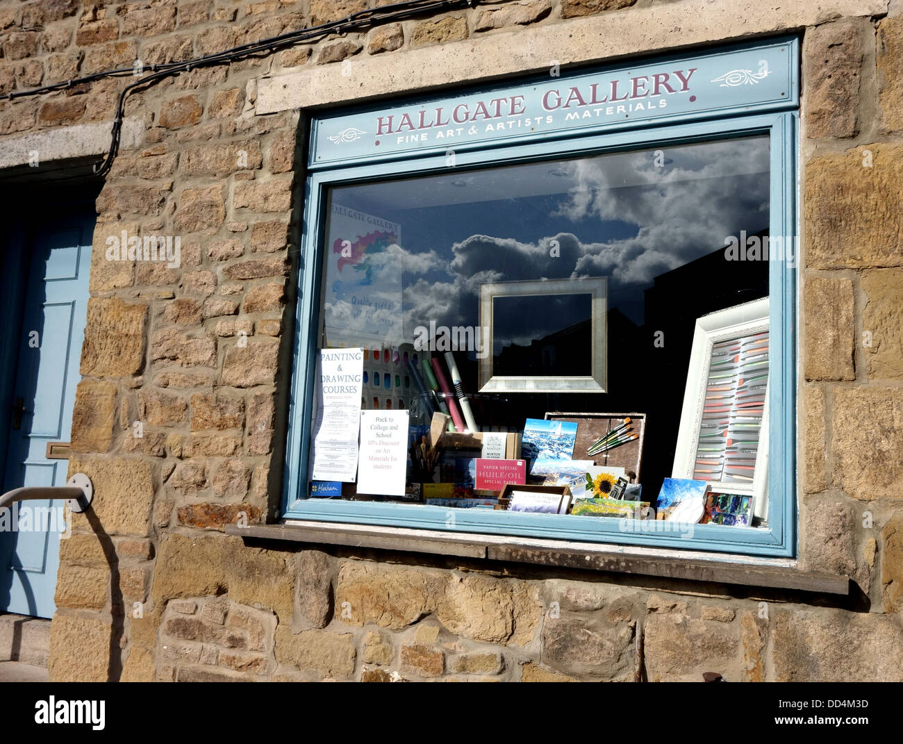 Artists materials shop, Hexham, Northumberland Stock Photo - Alamy