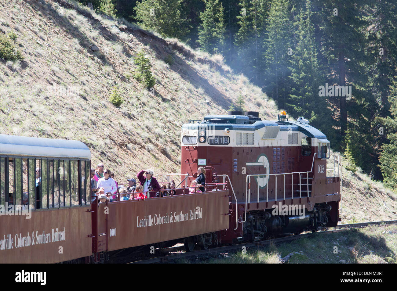 The scenic Leadville colorado railroad, out of Leadville, Colorado USA ...