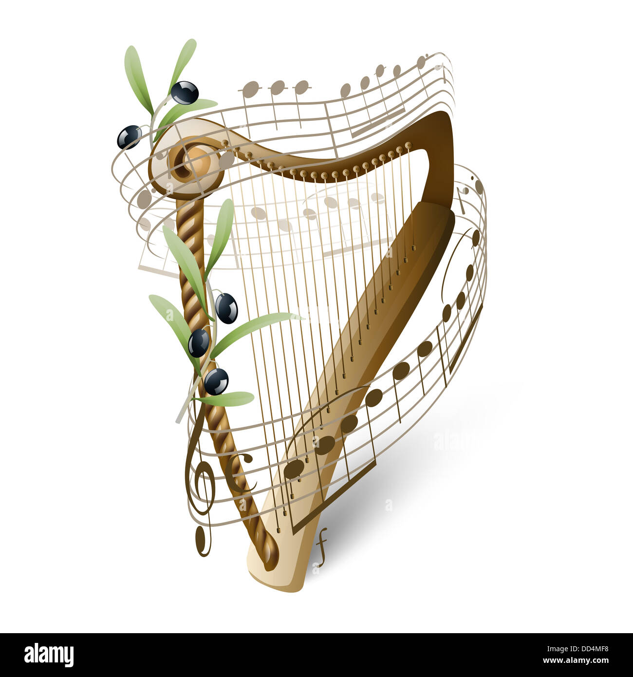 Harp day Cut Out Stock Images & Pictures - Alamy