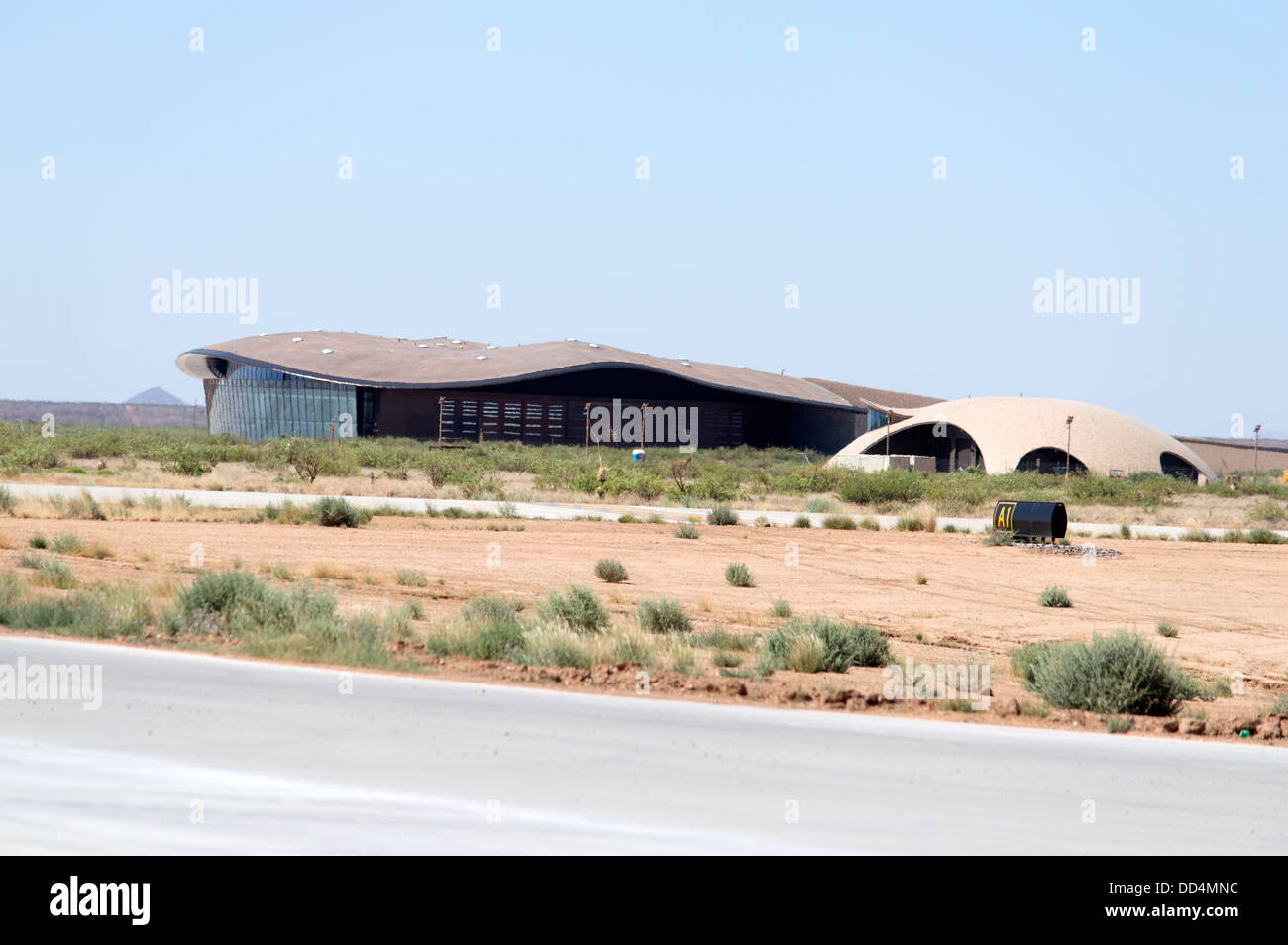 The Spaceport America facility in the New Mexico desert near the town ...