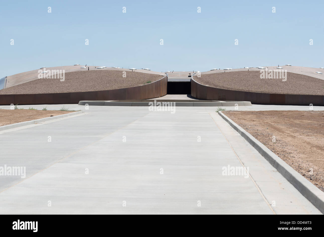 The Spaceport America facility in the New Mexico desert near the town ...