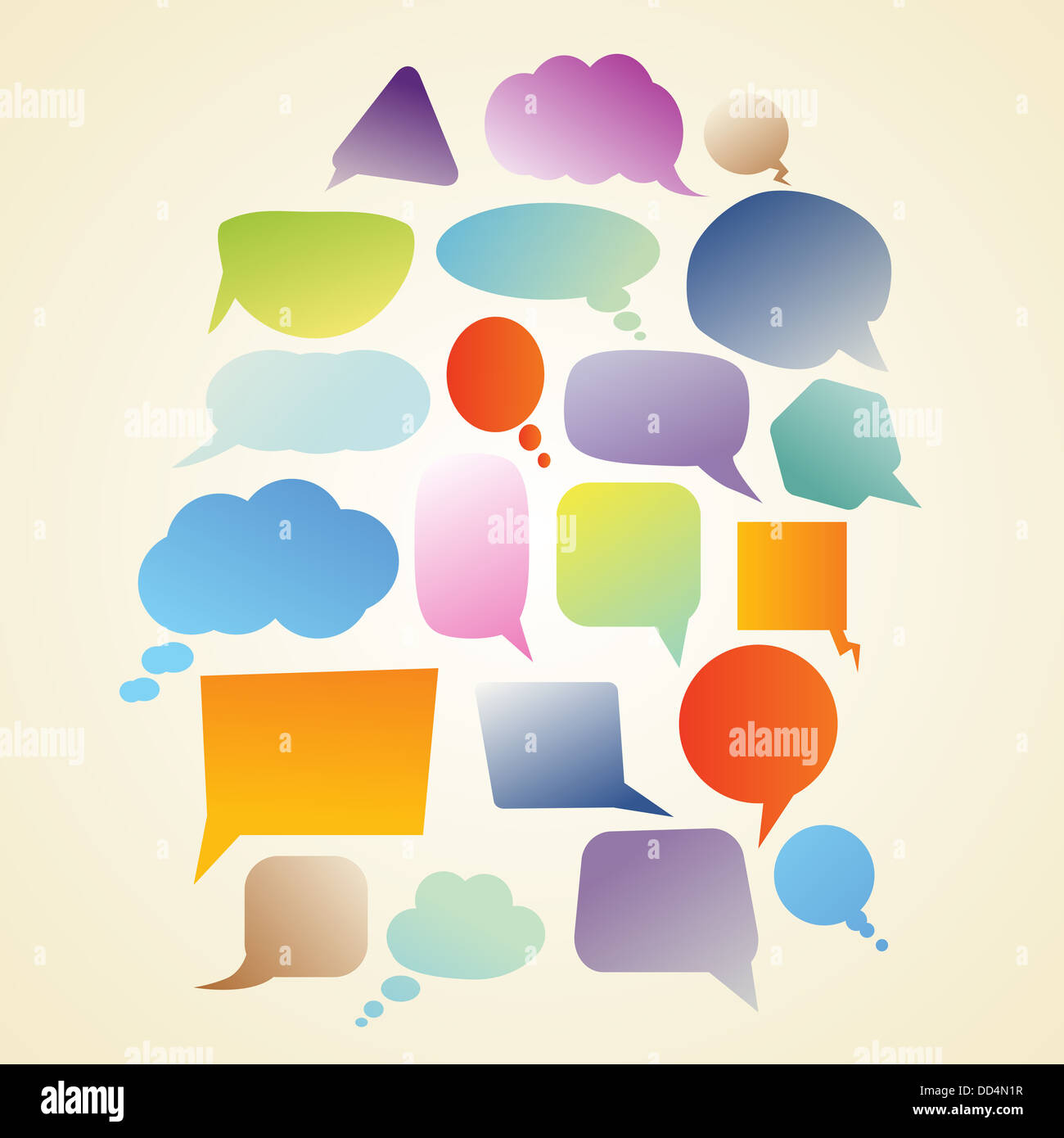 set of speech bubbles Stock Photo - Alamy