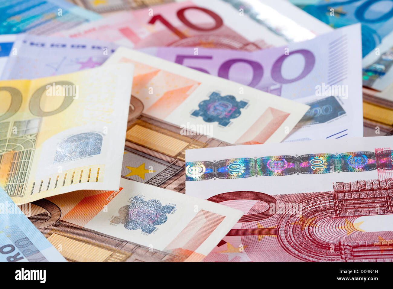 EURO - EUROPEAN UNION BANKNOTES Stock Photo - Alamy