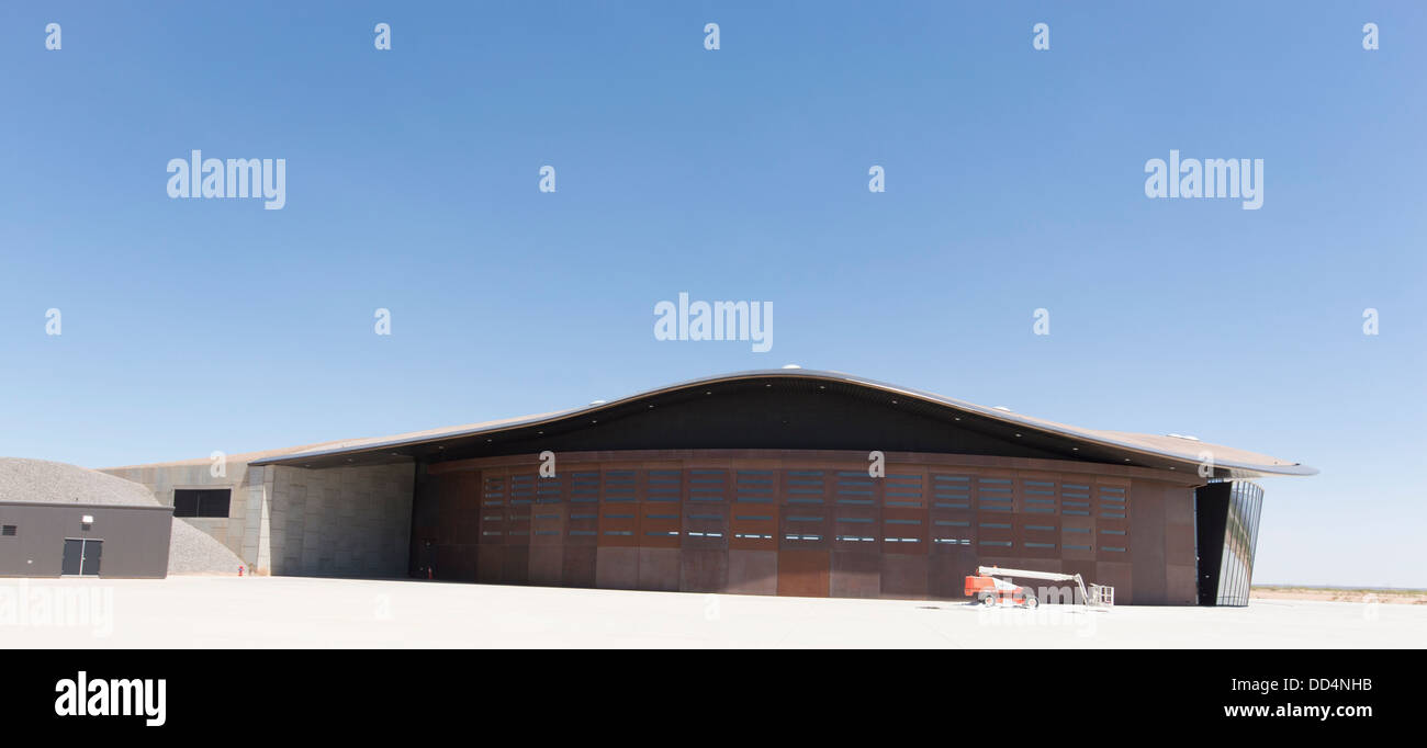 The Spaceport America facility in the New Mexico desert near the town ...