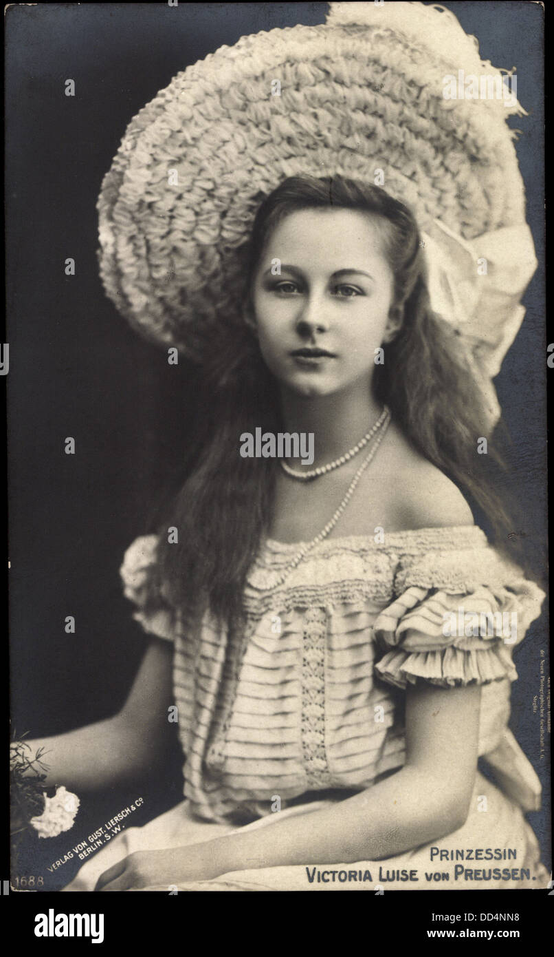 Ak Prinzessin Victoria Luise von Preußen, Liersch 1688 Stock Photo - Alamy