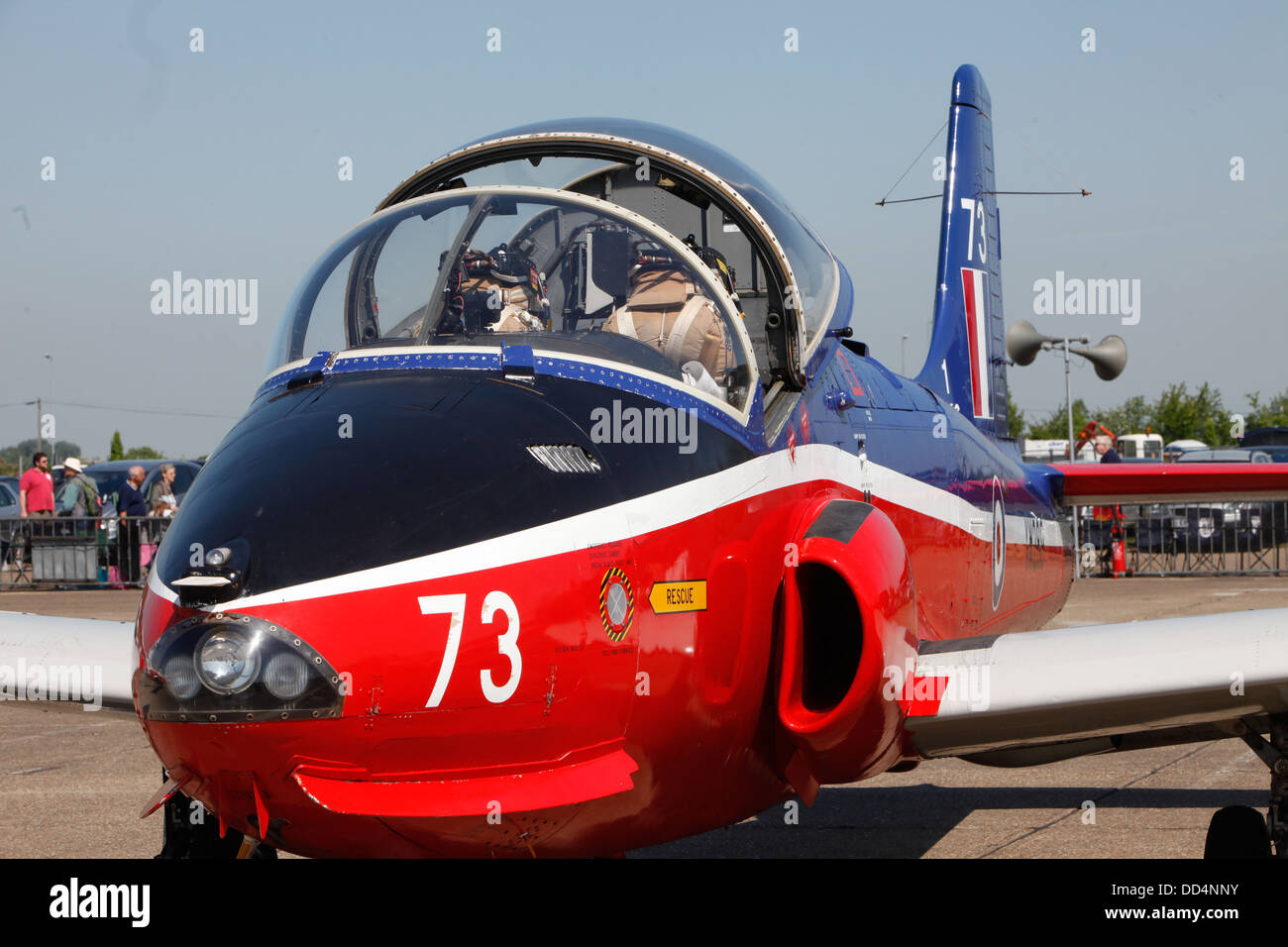 Ex-RAF Jet Provost two seat training aircraft at an air display Stock ...