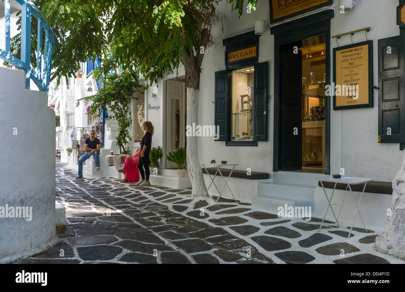 Greece mykonos local people in hi-res stock photography and images - Alamy