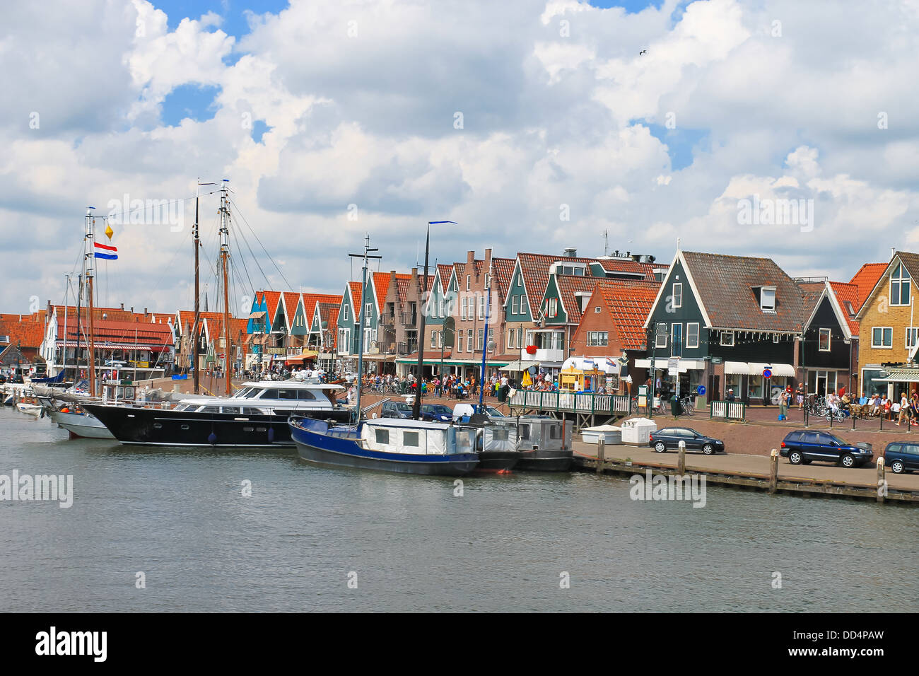 Ships in the port of Volendam. The Netherlands Stock Photo - Alamy