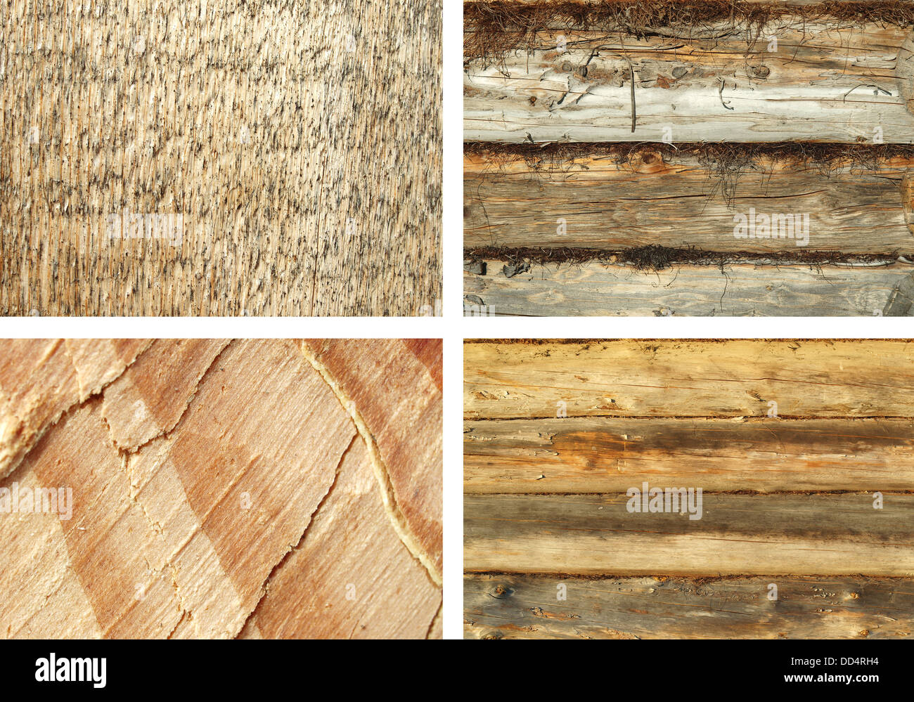 Timbered wall. Set Stock Photo - Alamy