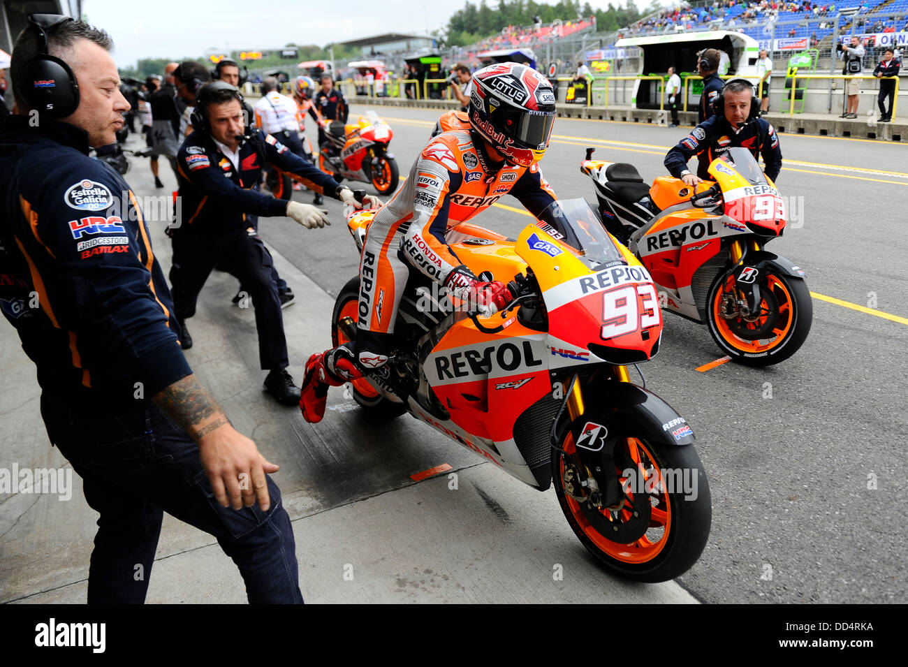 Marc Marquez of Spain pictured during the MotoGP class race at the ...