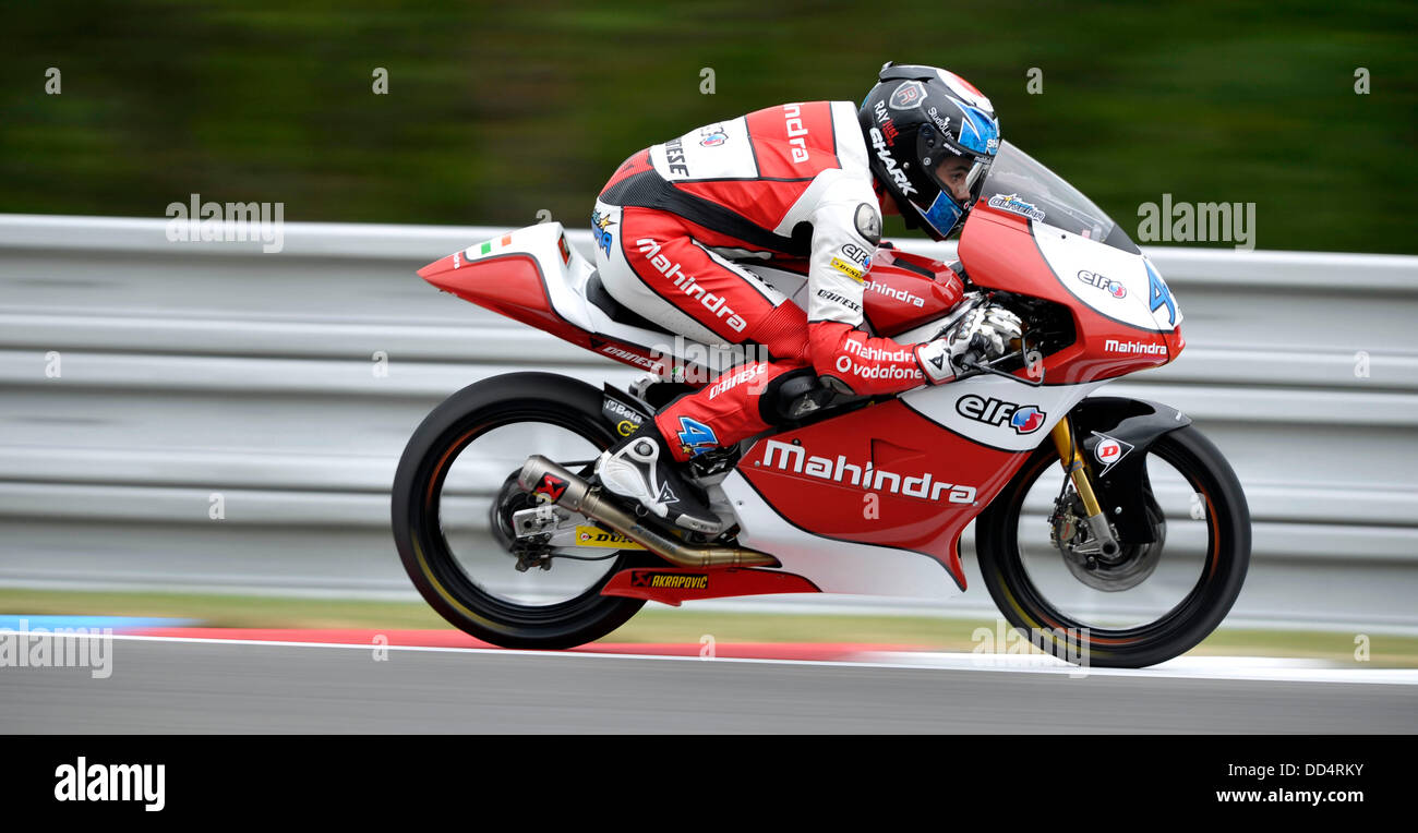 Miguel Oliveira of Portugal pictured during the Moto3 class race at the ...