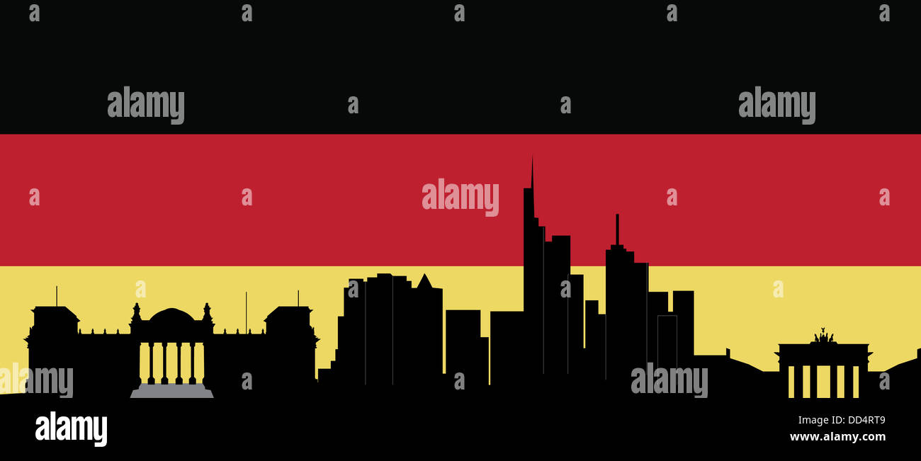 German city Berlin skyline Stock Photo - Alamy