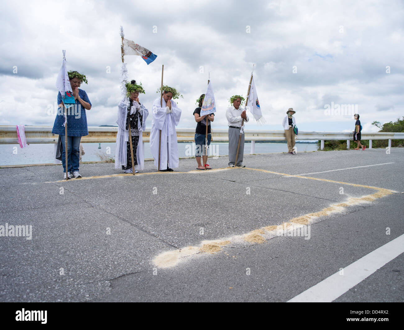 Okinawa religion religious prayer praying spirituality hi-res stock ...
