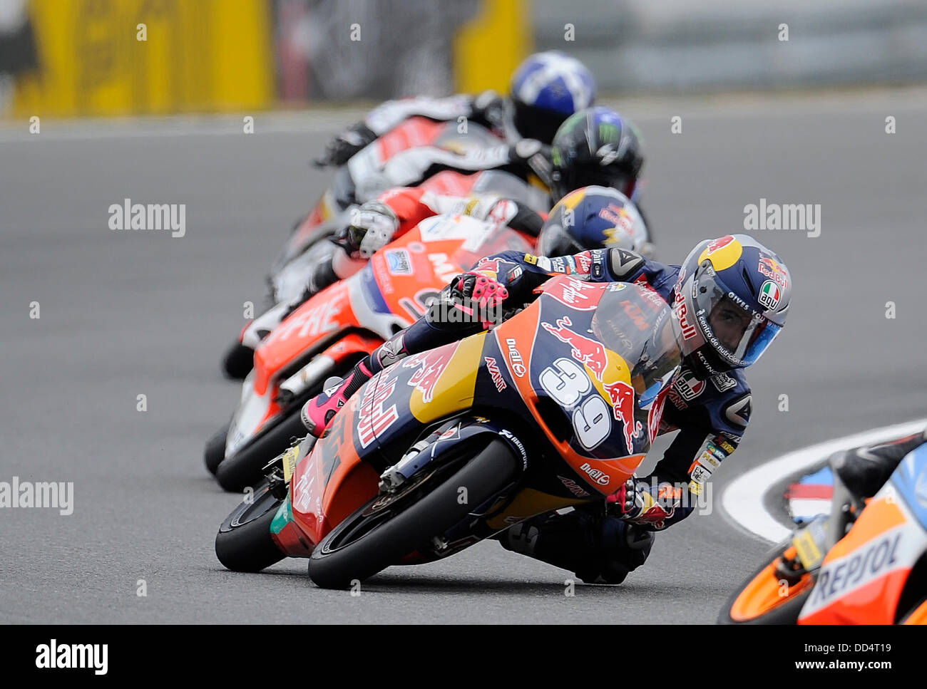 Winner of Moto3 class Luis Salom of Spain (39) pictured during the ...