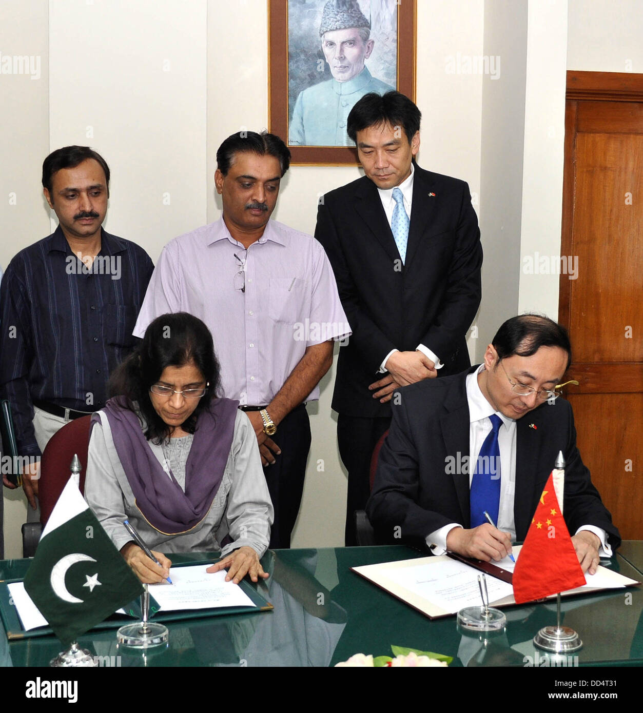 Islamabad, Pakistan. 26th Aug, 2013. secretary economic affairs division ms.nargis sethi and ...