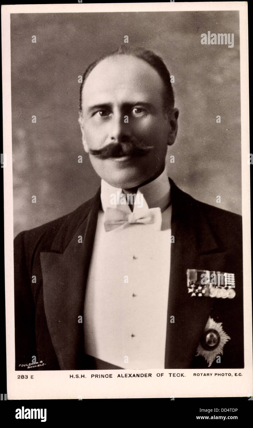 Ak H.S.H. Prince Alexander of Teck, Alexander Cambridge, 1. Earl of ...