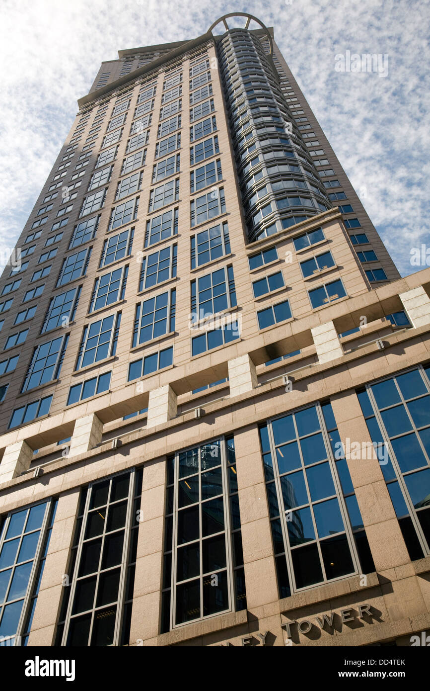 Chifley tower, office skyscraper in Sydney city centre,viewed from ...