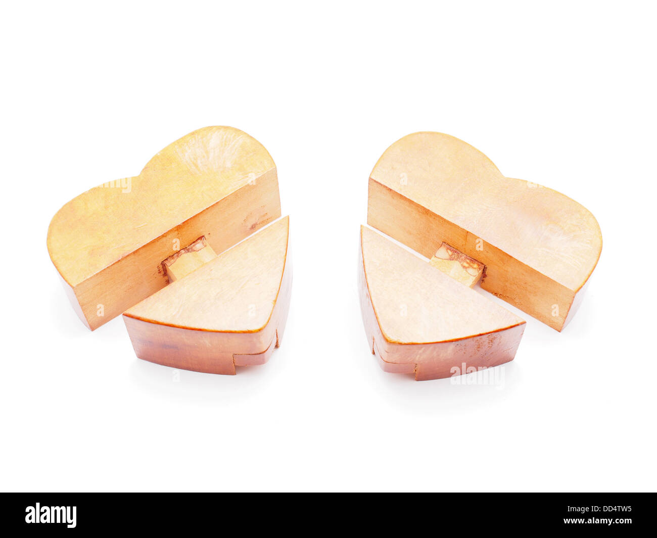 heart. puzzle on a white background Stock Photo - Alamy