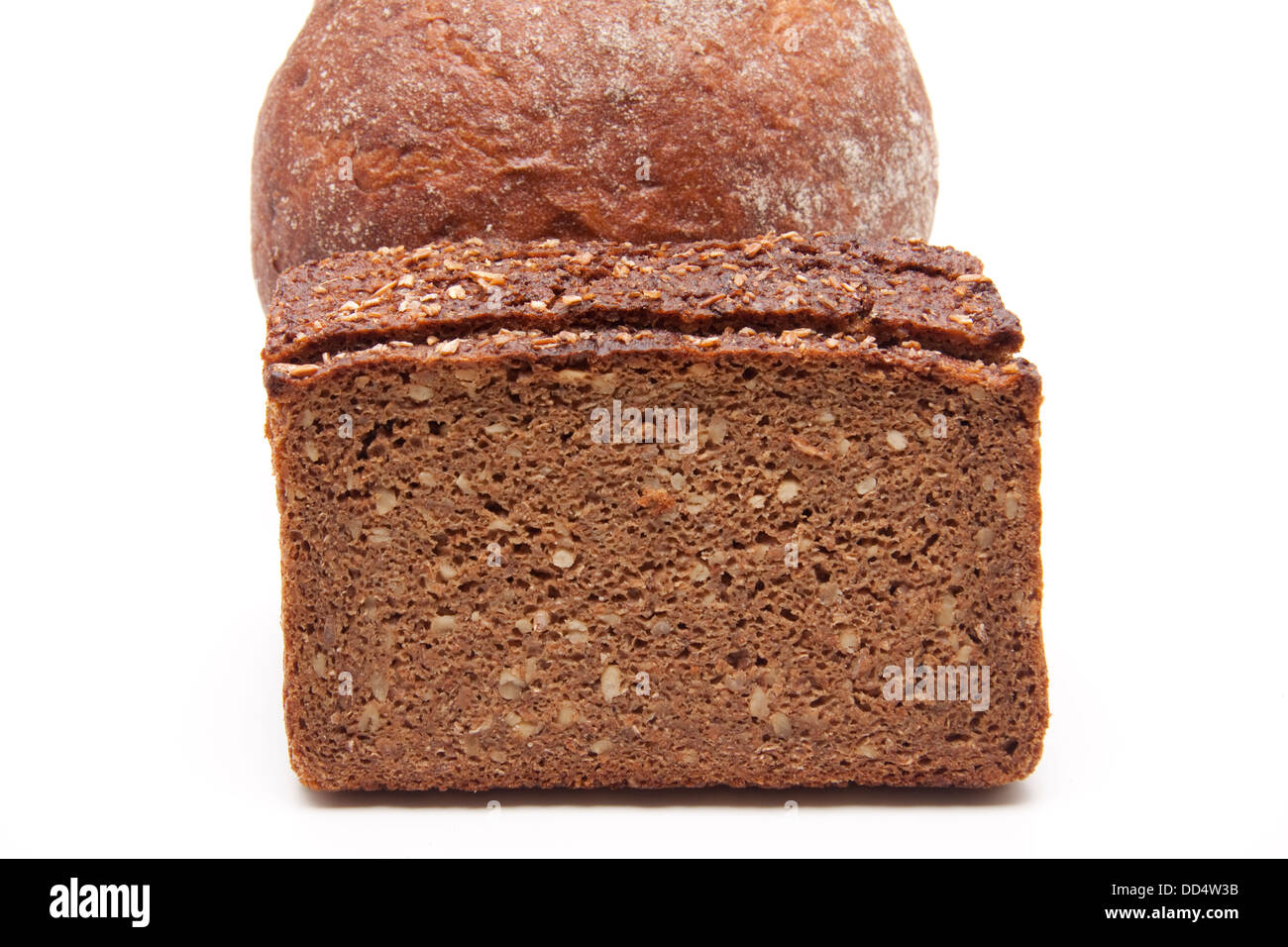 Wholemeal and crust bread Stock Photo - Alamy