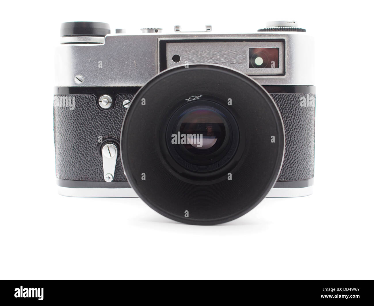 Old camera on a white background Stock Photo - Alamy