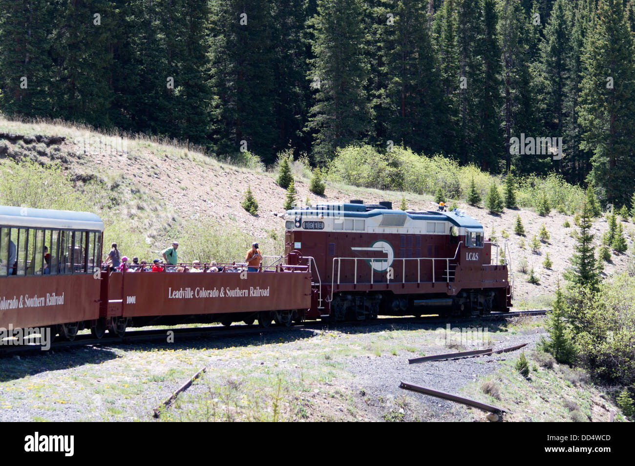 The scenic Leadville colorado railroad, out of Leadville, Colorado USA ...