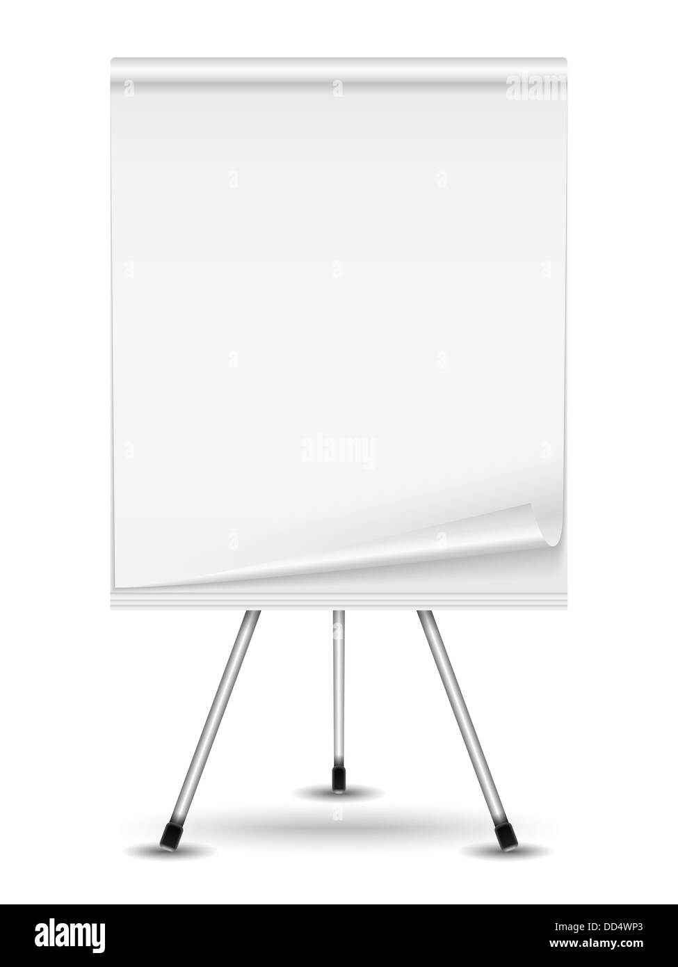 Blank flip chart Cut Out Stock Images & Pictures - Alamy