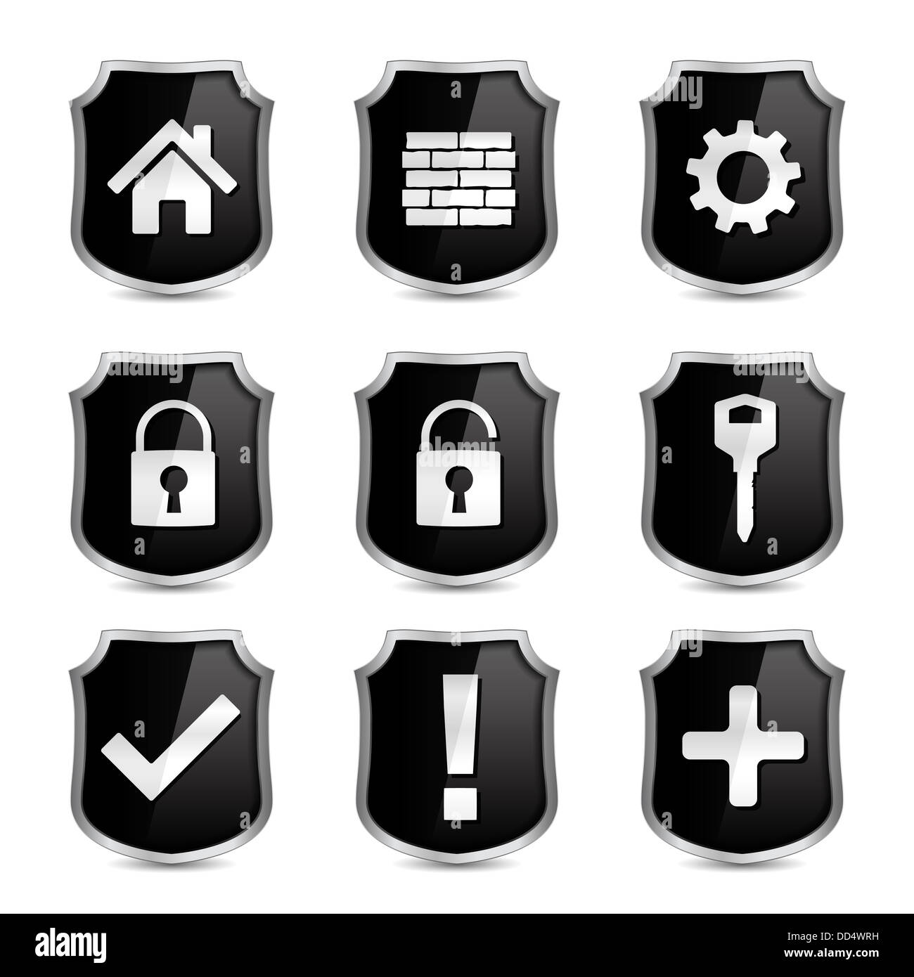 Set of security icons Stock Photo - Alamy