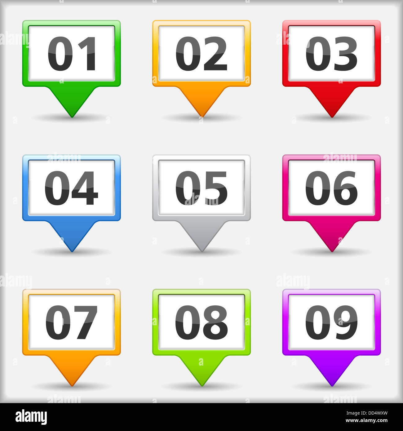 Numbered Map Markers