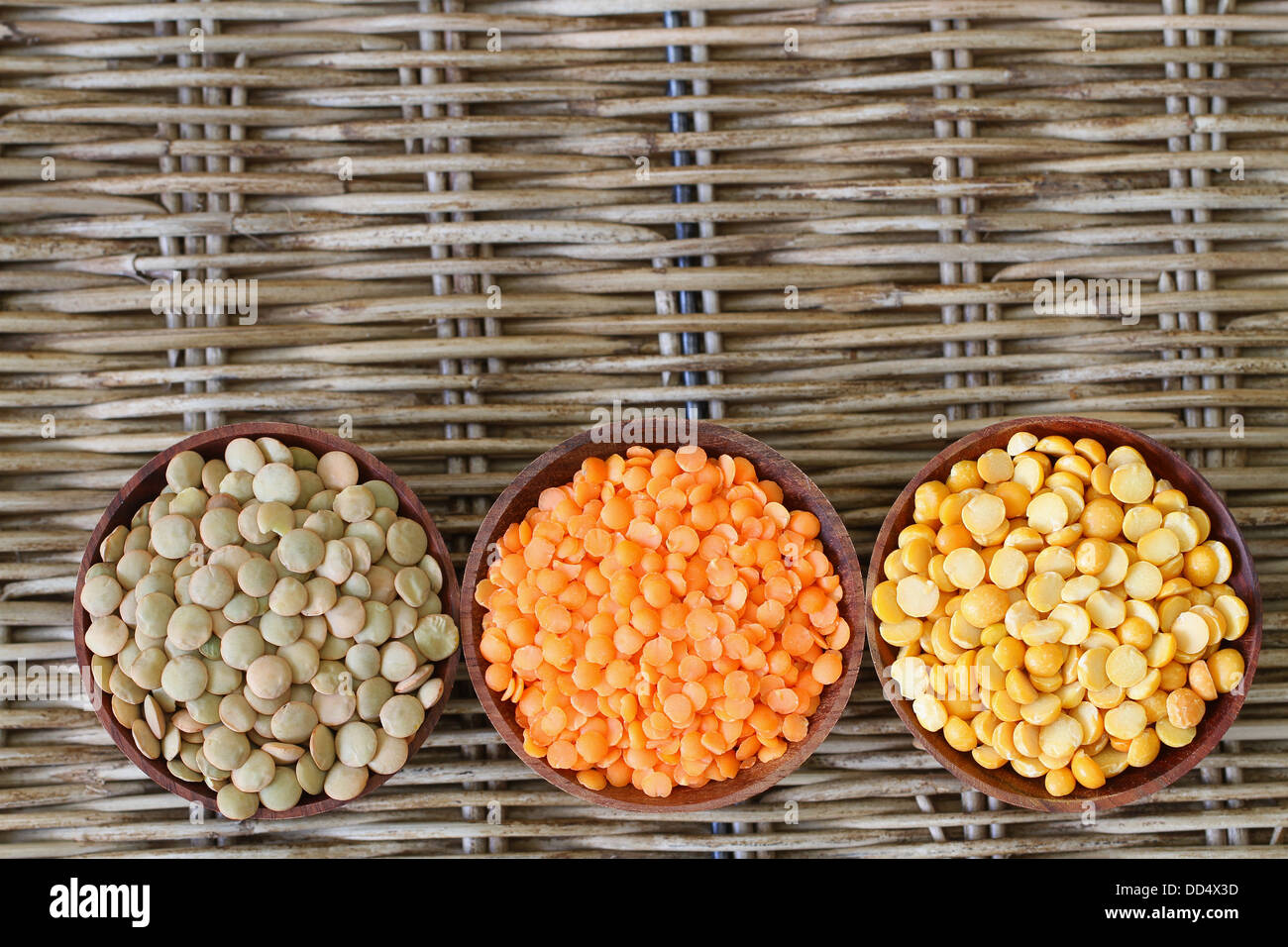 Selection of pulses with copy space Stock Photo - Alamy