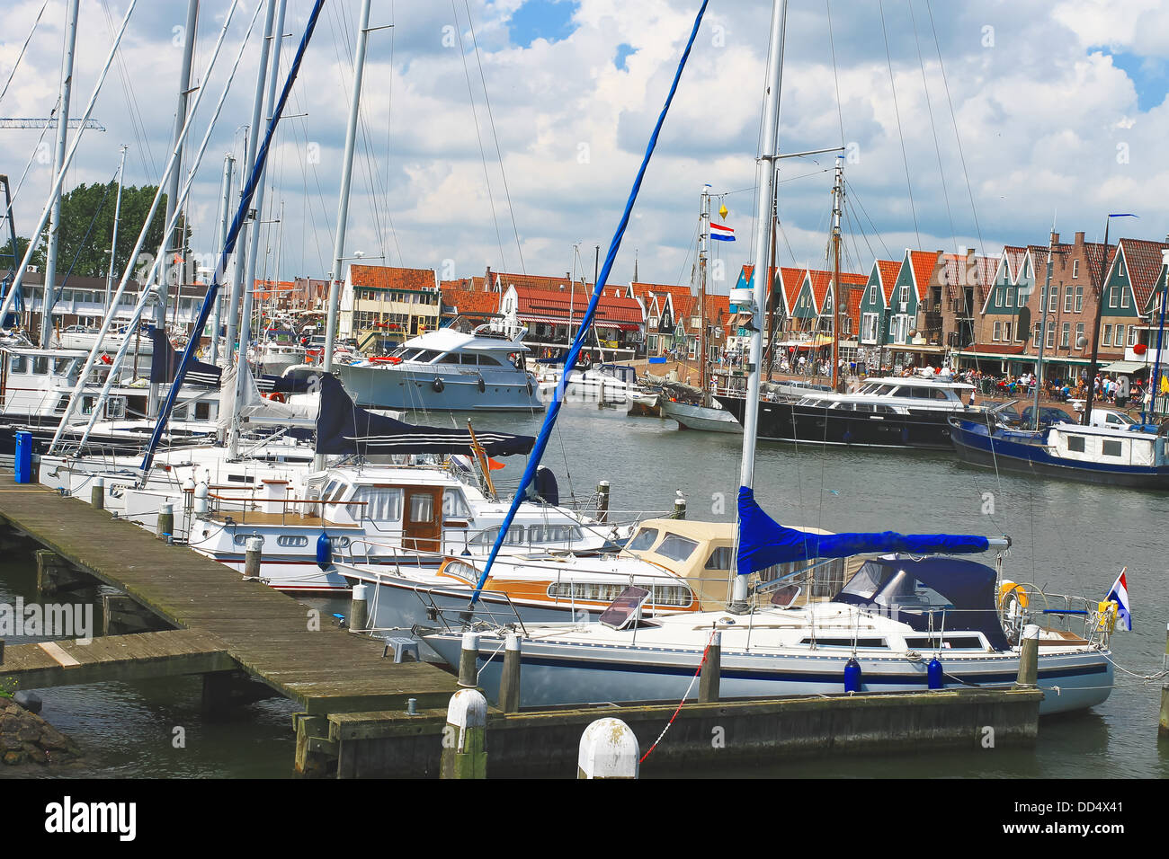 Ships in the port of Volendam. The Netherlands Stock Photo - Alamy