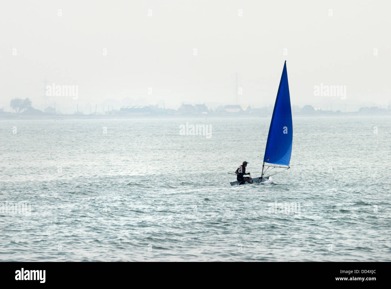 Whitstable, Kent, England, UK. Sailing dinghy Stock Photo - Alamy