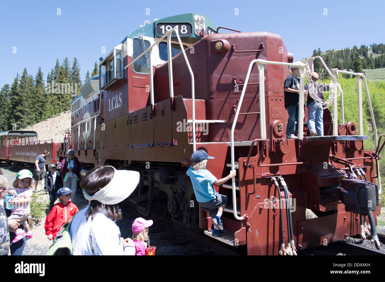The scenic Leadville colorado railroad, out of Leadville, Colorado USA ...