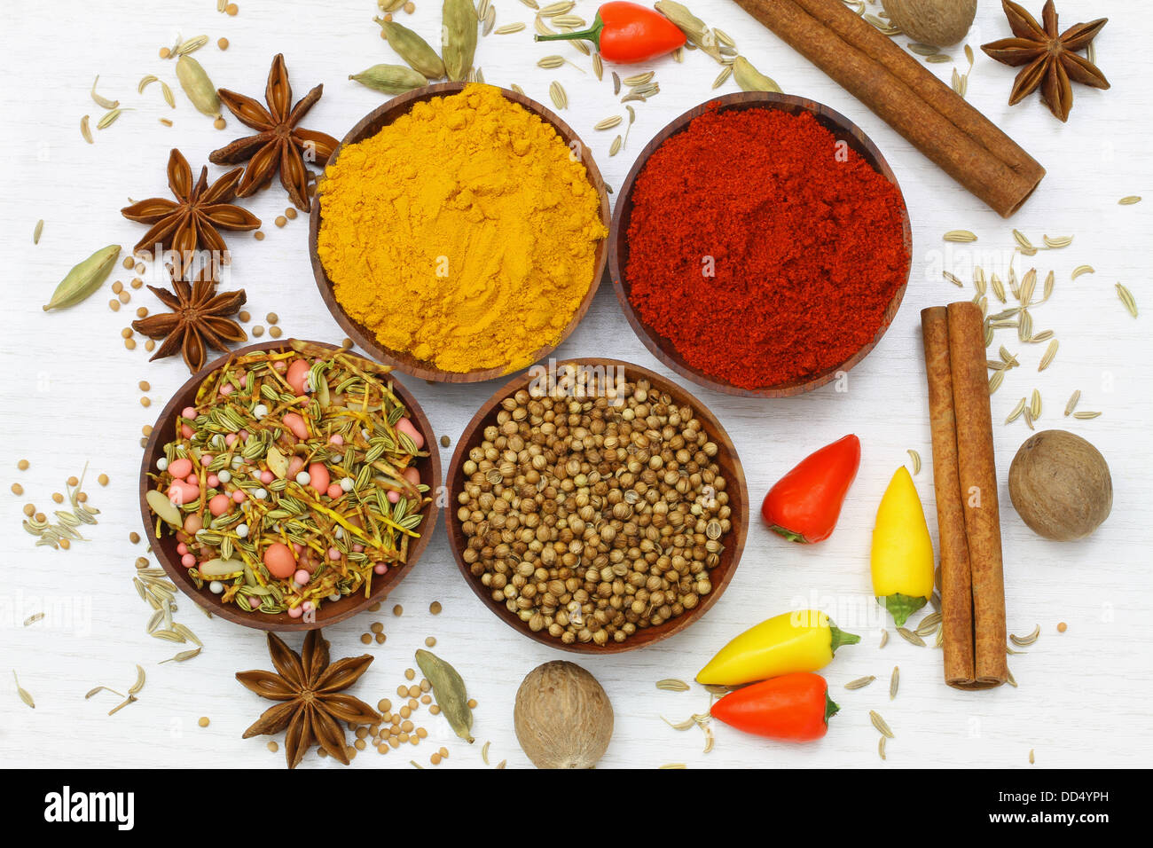 Close up indian spices hi-res stock photography and images - Alamy
